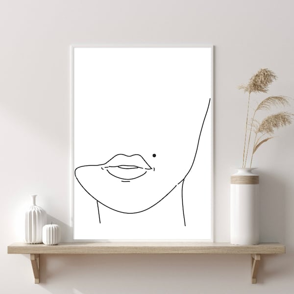 Line Drawing Poster - Etsy UK