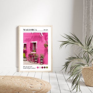 Mallorca Poster Majorca Print Spain Art Print - Etsy