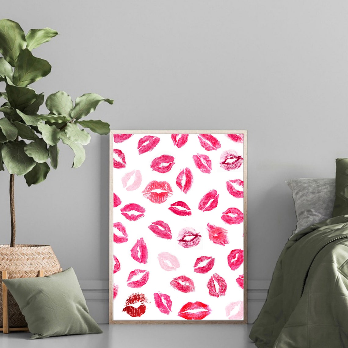 Lips Art Print Lips Wall Art Lips Poster Lips Print - Etsy