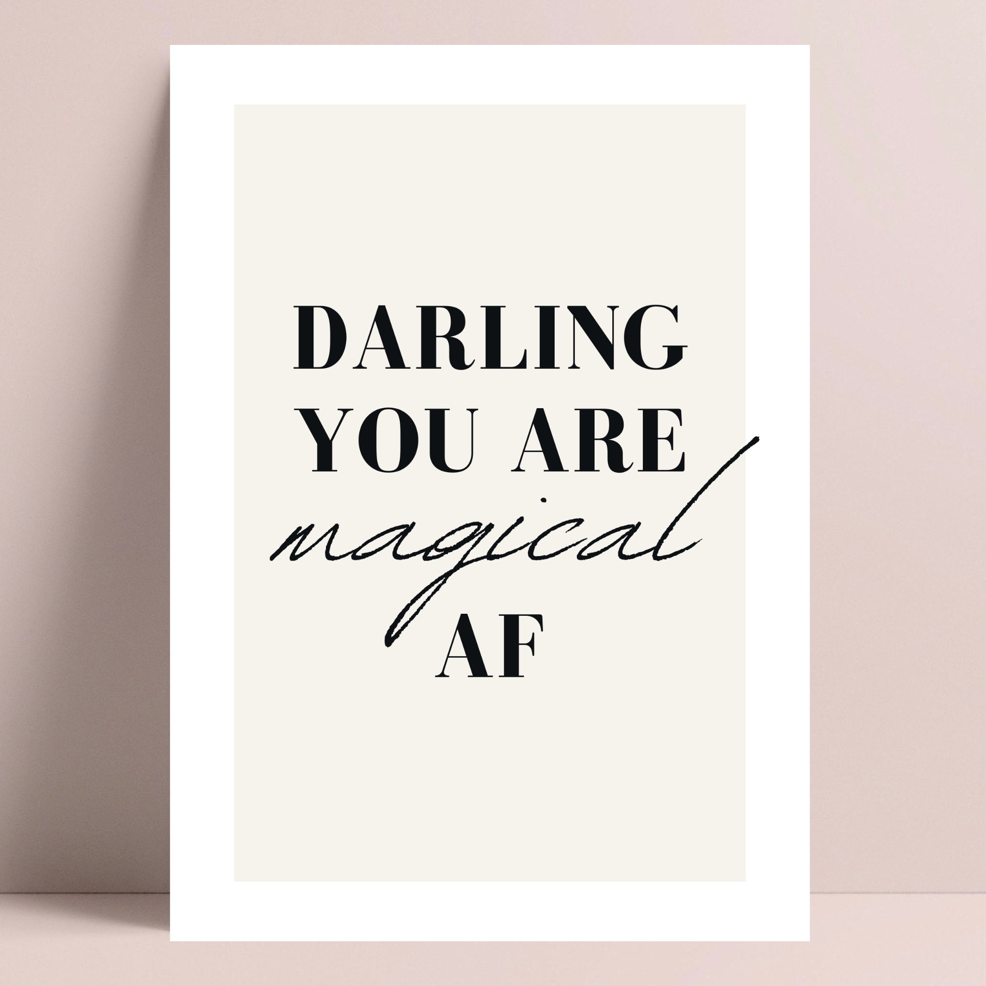 Motivational Posters, Text Posters, You Are Magic Poster, Wall Prints ...