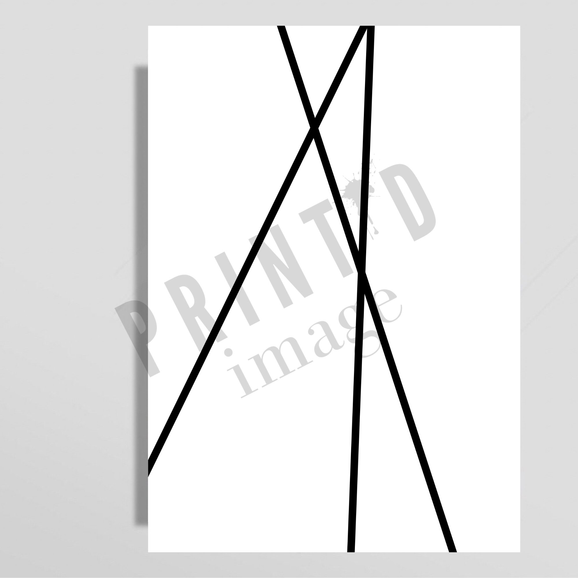 Minimal Line Drawing Black Line Art Poster Black Abstract - Etsy UK
