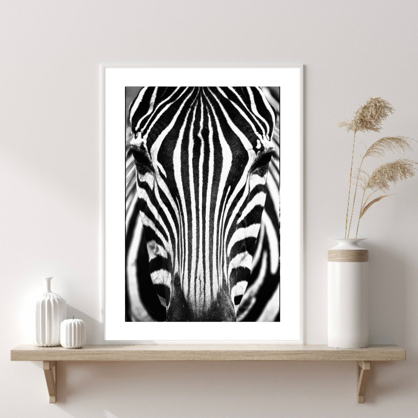 Zebra Print Zebra Safari Print Fashion Wall Art Stylish - Etsy UK