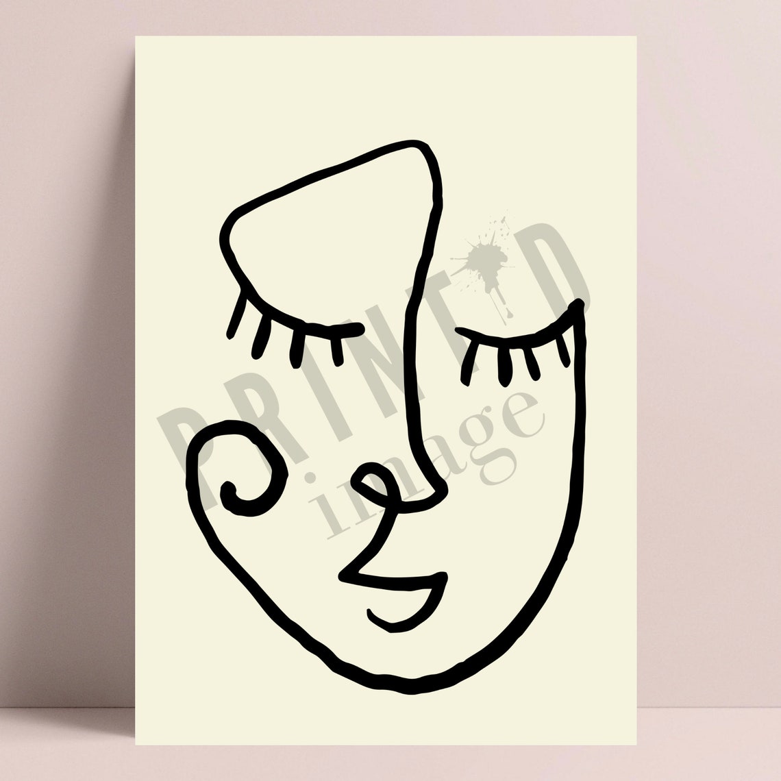 Face Line Art Print Abstract Face Art Abstract Woman Line - Etsy UK