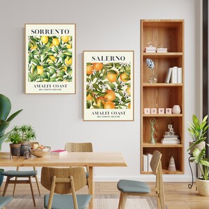 Set of 2 Prints, Italian Fruit Print, Sorrento Lemon Print, Salerno ...