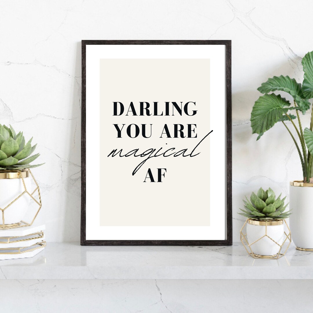 Motivational Posters, Text Posters, You Are Magic Poster, Wall Prints ...