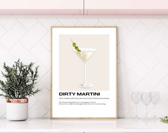 Cocktails Poster, Classic Cocktails Print, Drink Recipes, Cocktails Art, Cocktail Gifts, Drinks ...