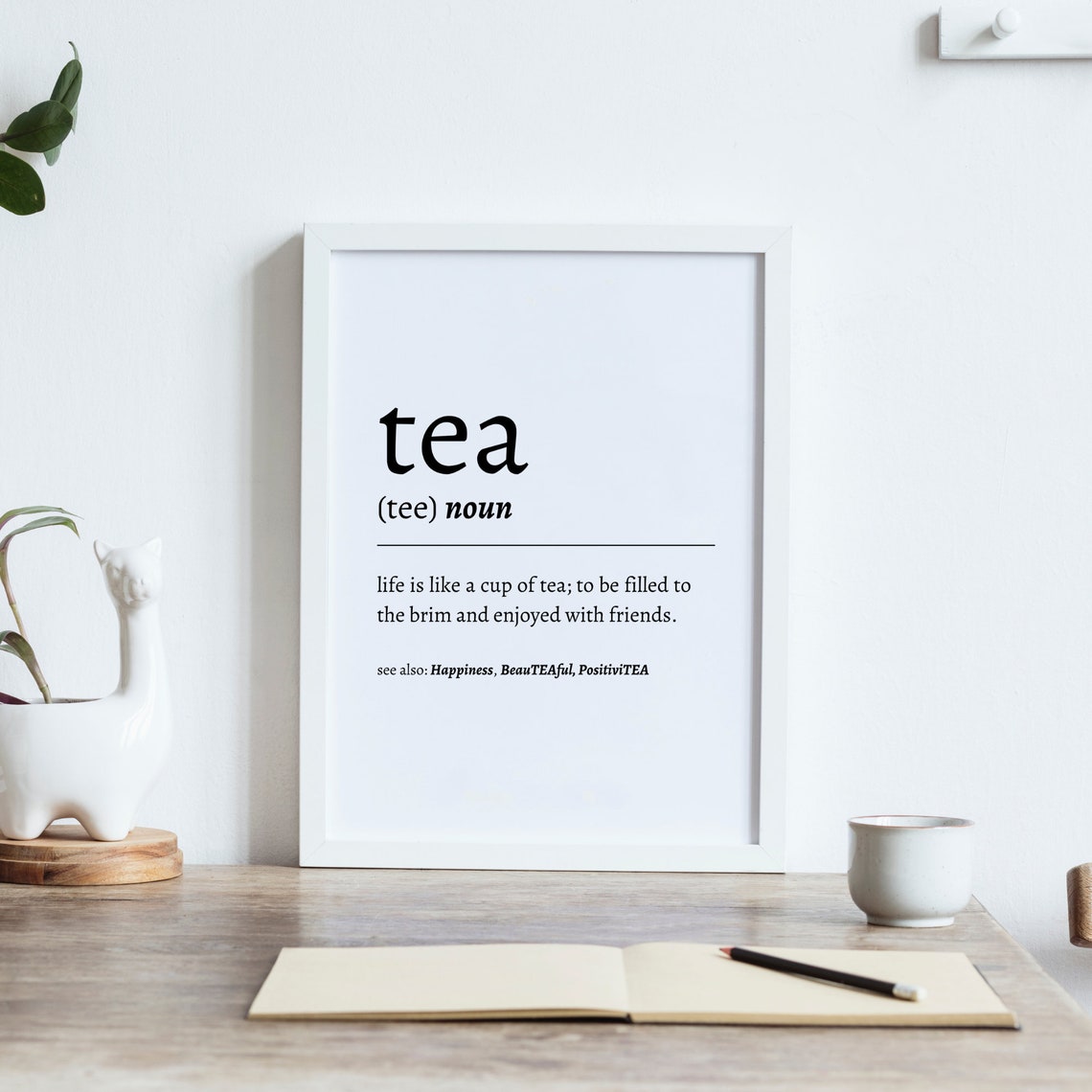 Tea Definition Print Kitchen Poster Tea Poster Kitchen | Etsy