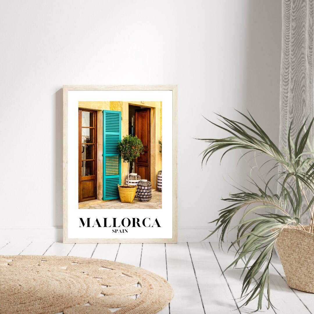 Mallorca Print, Majorca Spain Print, Travel Poster, Home Decor, Wall ...