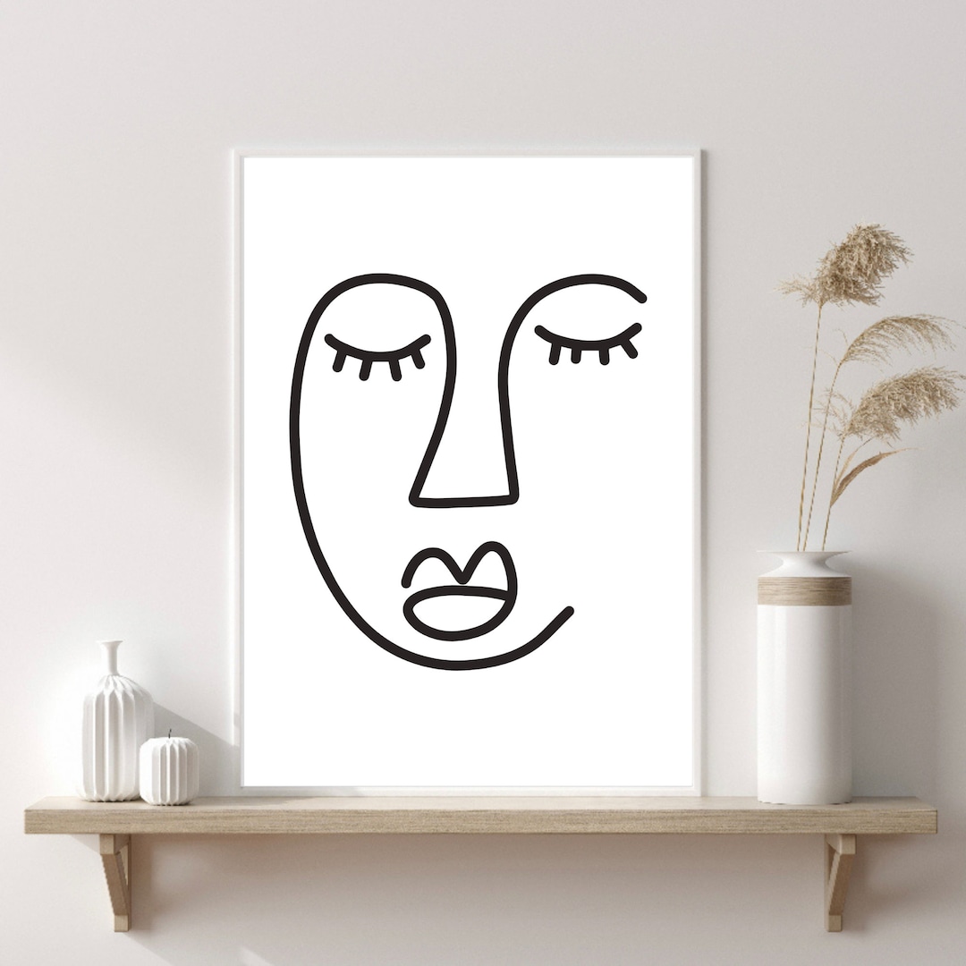 Abstract Face Art | Abstract Wall Art | Modern Print | Home Trend Wall ...