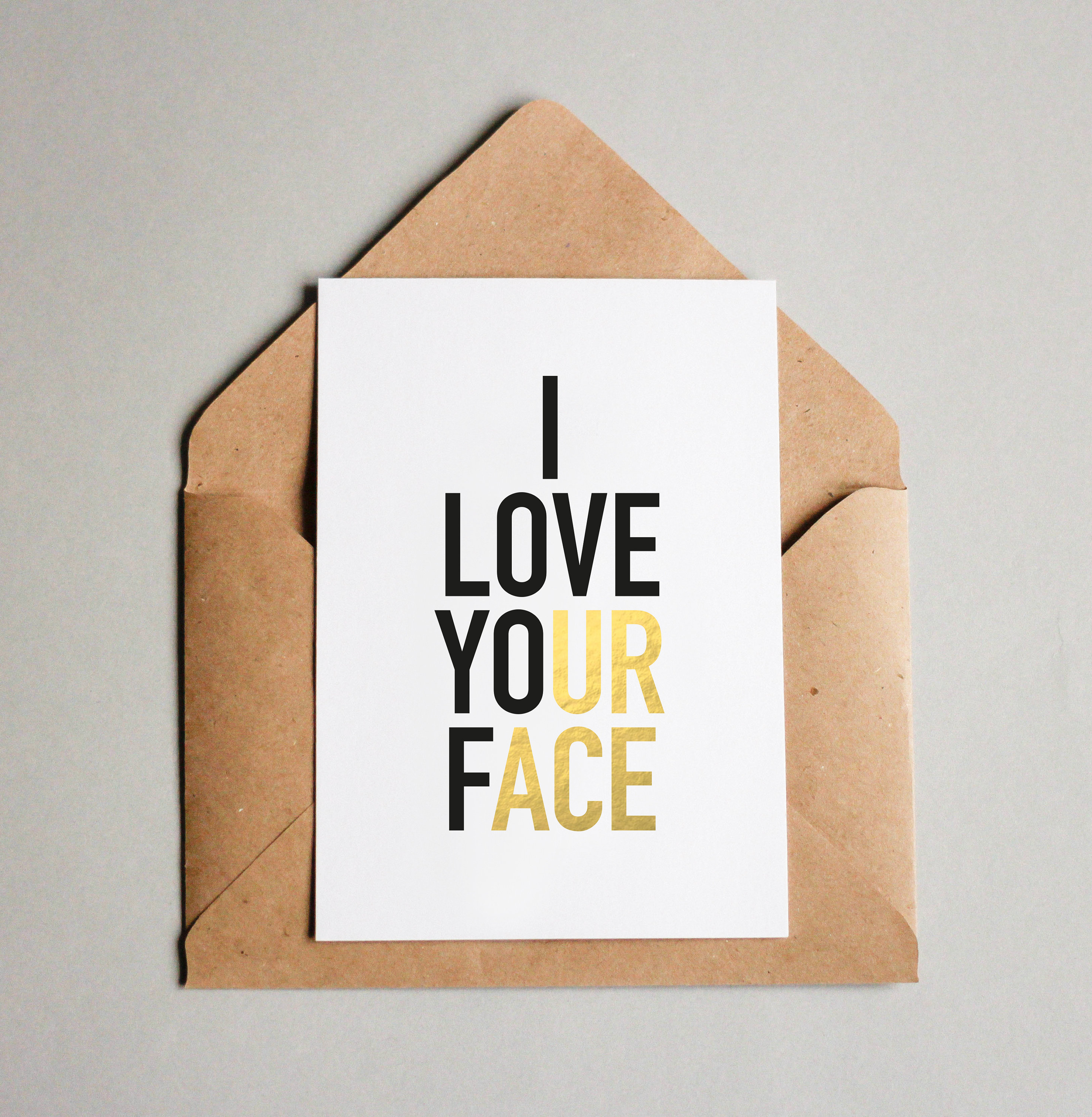 I Love Your Face // UR ACE - Etsy