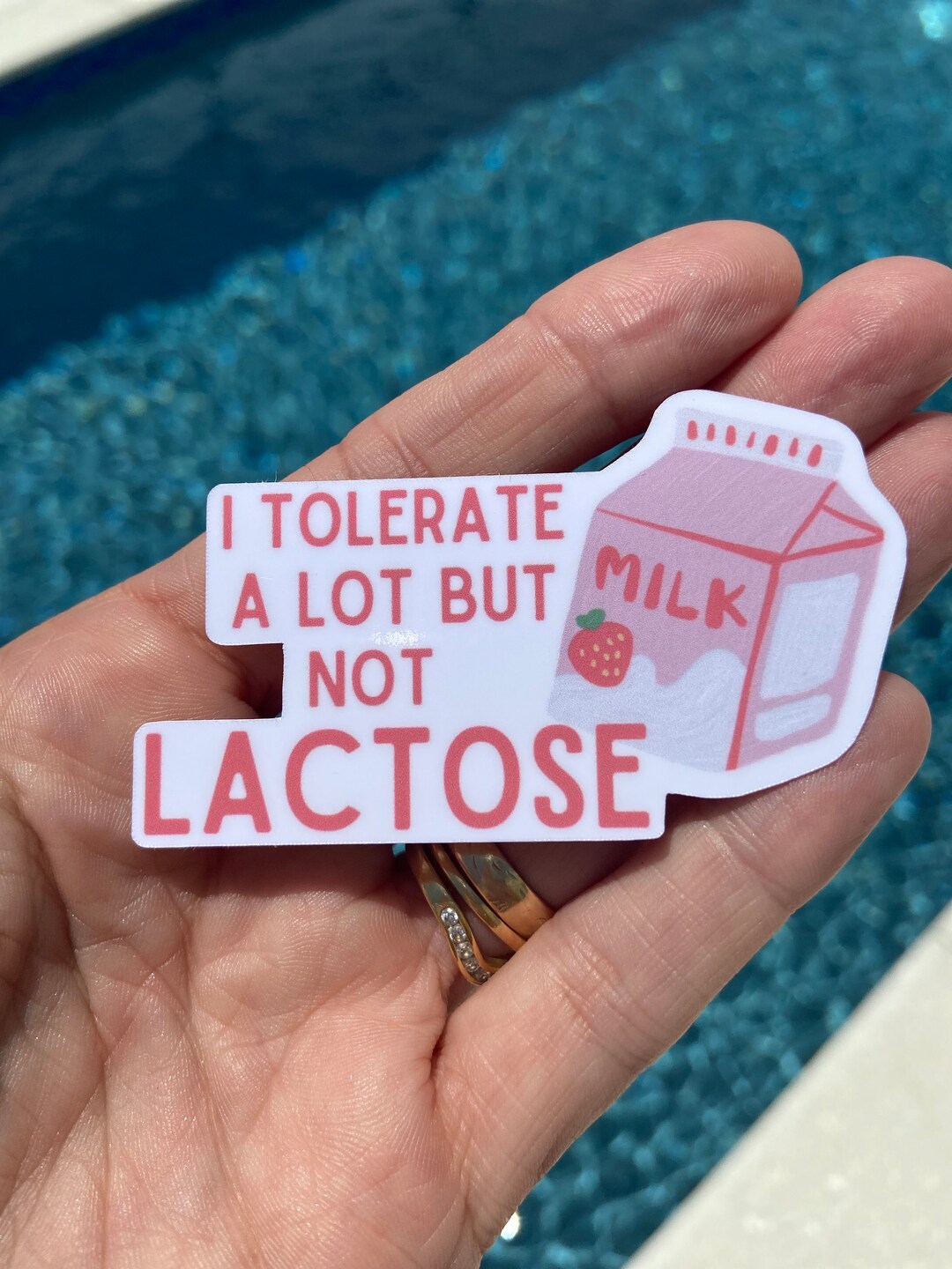 Lactose Intolerant Laptop Stickers, Funny Stickers, Sarcasm Laptop ...