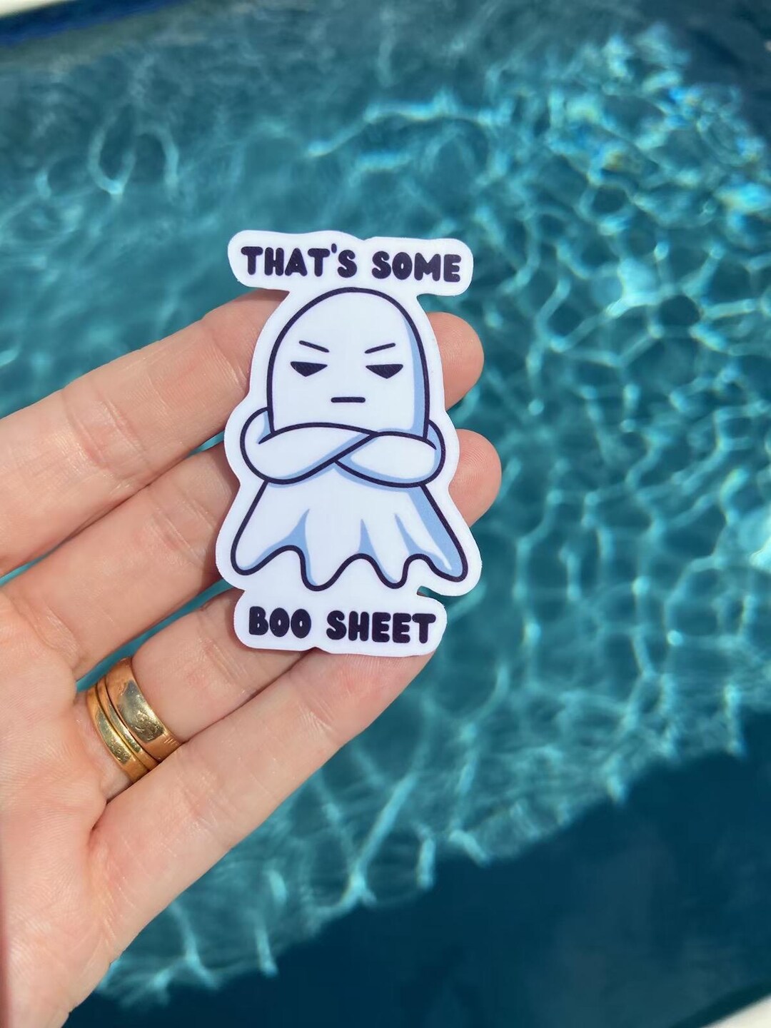 That’s Boo Sheet Ghost Sticker Funny Quote Stickers | Laptop Sticker ...
