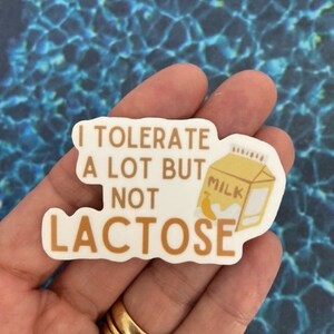 Don’t Tolerate Lactose Laptop Stickers, Funny Stickers, Sarcasm Laptop ...