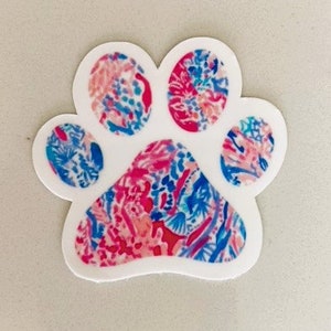 Dog Paw Stickers, Waterproof Vinyl Decal, Laptop Stickers - Etsy