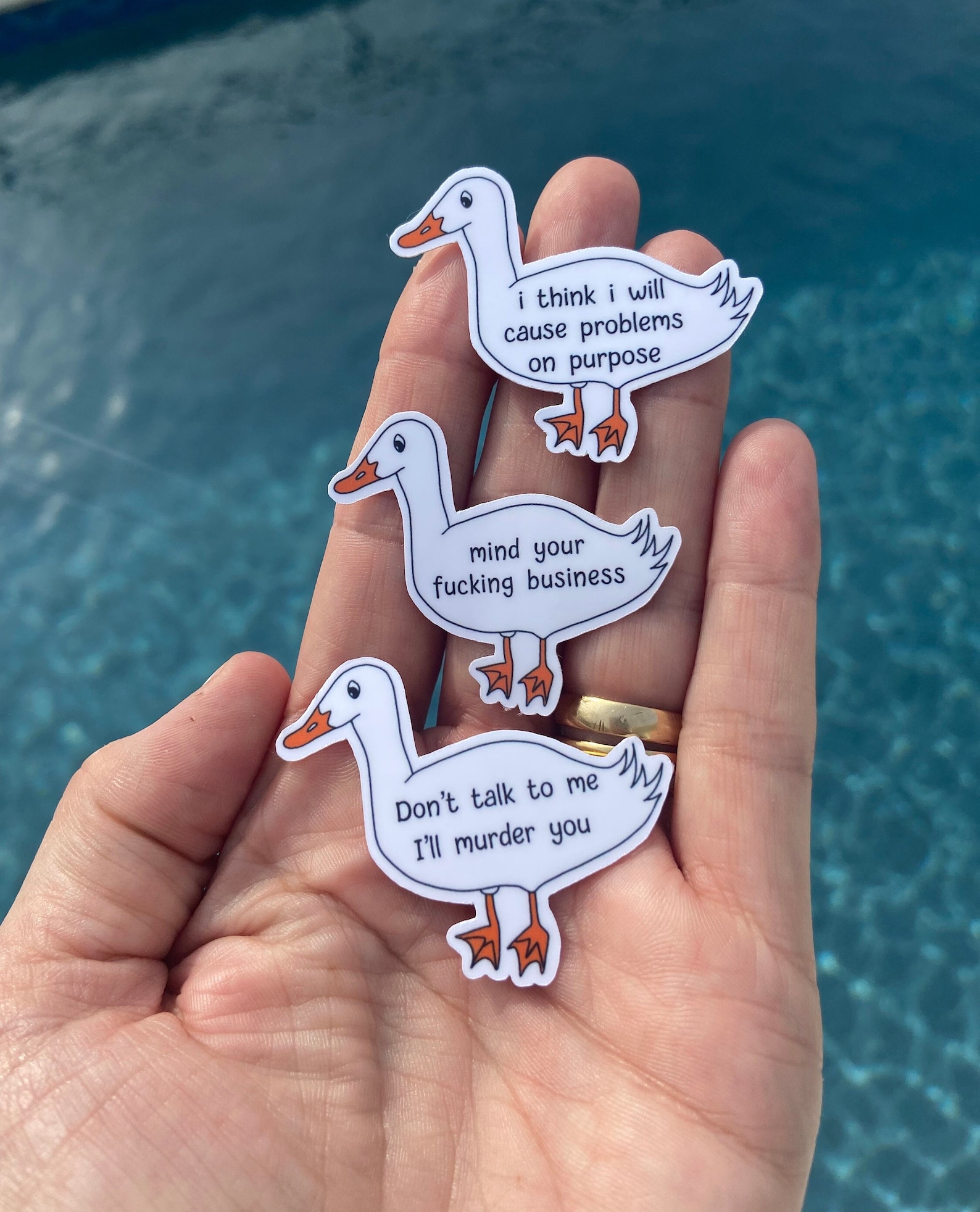 I Think I Will Cause Problems on Purpose Stickers Laptop Sticker ...