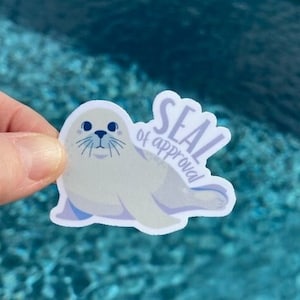 Seal of Approval Vinyl Sticker, Funny Laptop Decal - Etsy