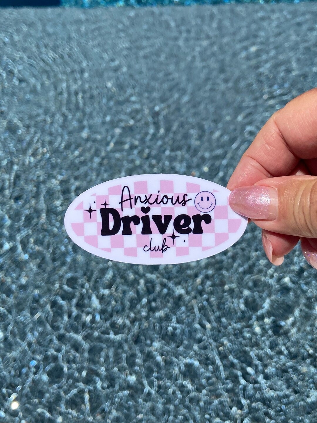 Anxious Driver Sticker, Caution Anxious Driver, I Hate Driving, Car ...