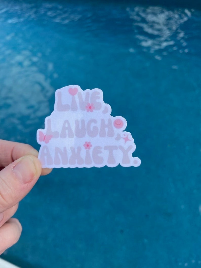 Live Laugh Love Lexapro Funny Quote Stickers | Laptop Sticker Aesthetic ...