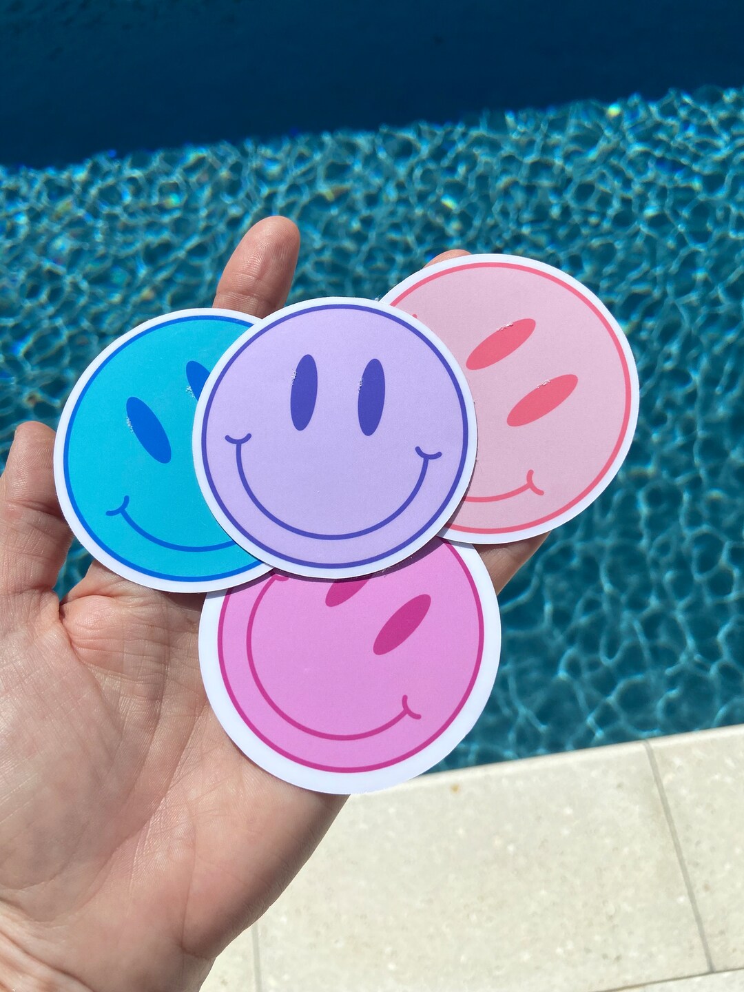Smiley Face Sticker • Laptop, Phone, Notebook Sticker • Die-cut Sticker ...