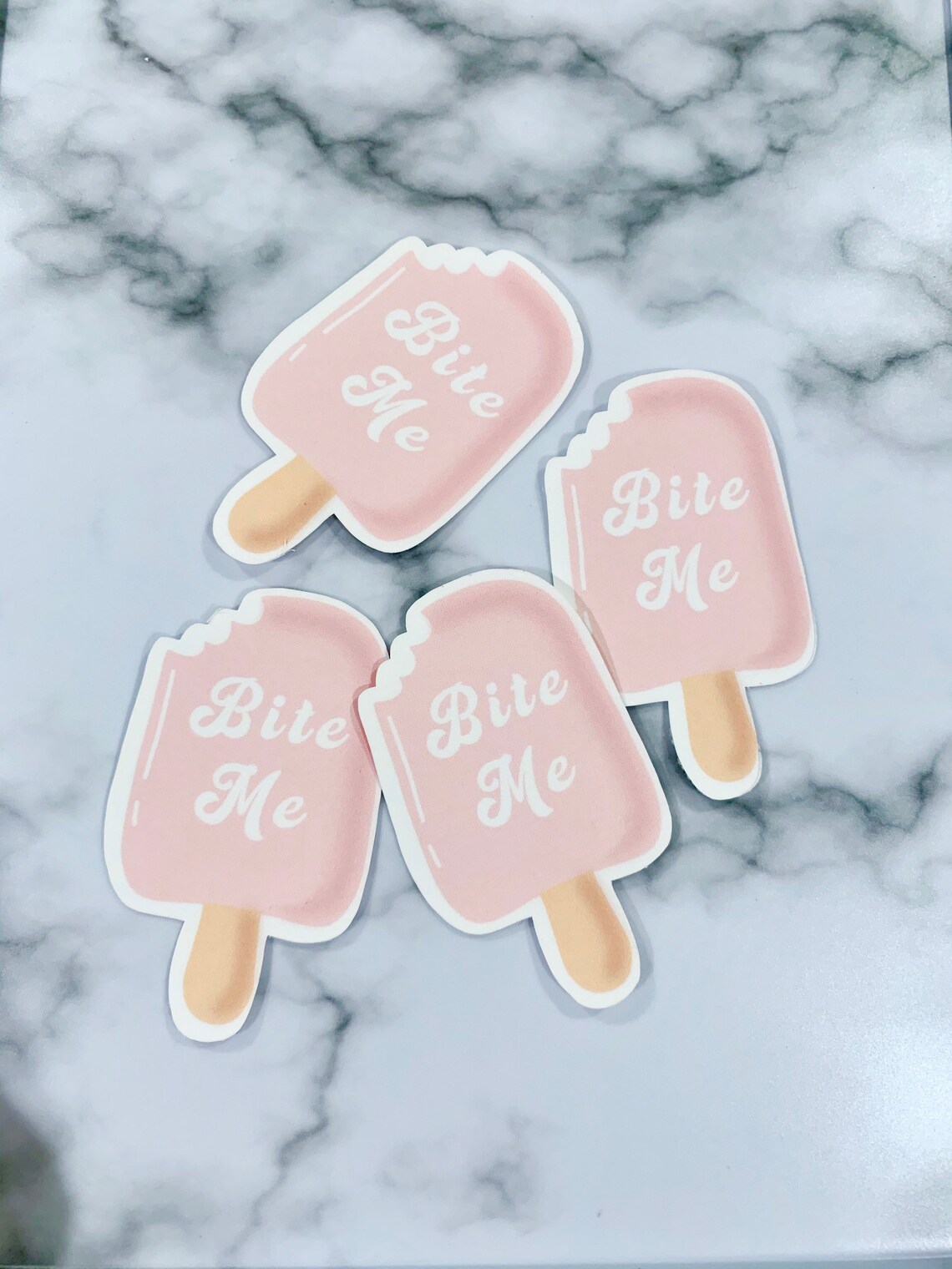 Bite Me Lollipop Sticker Pink Summer Stickers Laptop Stickers Aesthetic ...