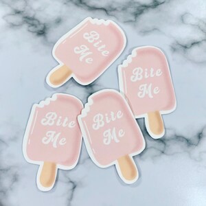 Bite Me Lollipop Sticker Pink Summer Stickers Laptop Stickers Aesthetic ...