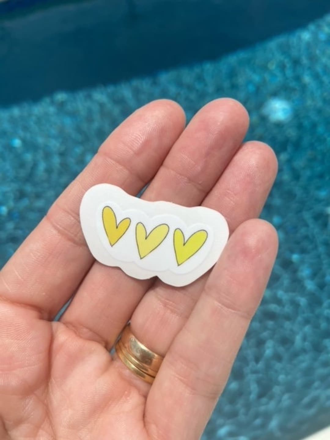 Yellow Heart Watercolor VSCO Sticker Laptop Sticker Aesthetic Stickers ...