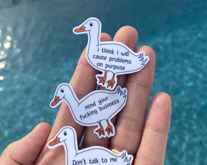 I Think I Will Cause Problems on Purpose Stickers Labtop Aesthetic ...