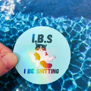 IBS I Be Shitting Sticker / IBS Sticker / Vinyl Sticker / Journaling ...