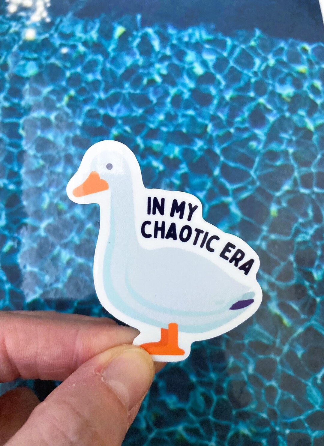 In My Chaotic Era Silly Goose Stickers | Laptop Sticker Aesthetic ...