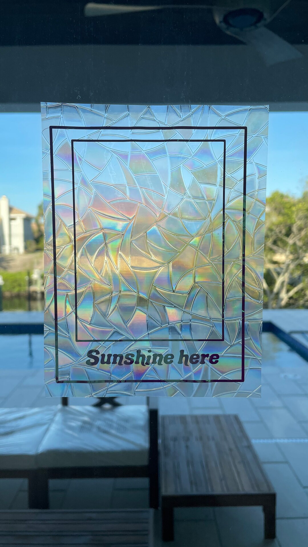 Rainbow Suncatcher Sticker, Holographic Window Decal - Etsy