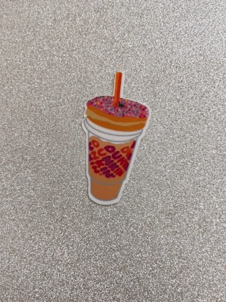 Dunkin Donut Drink Sticker Laptop Sticker Waterbottle - Etsy