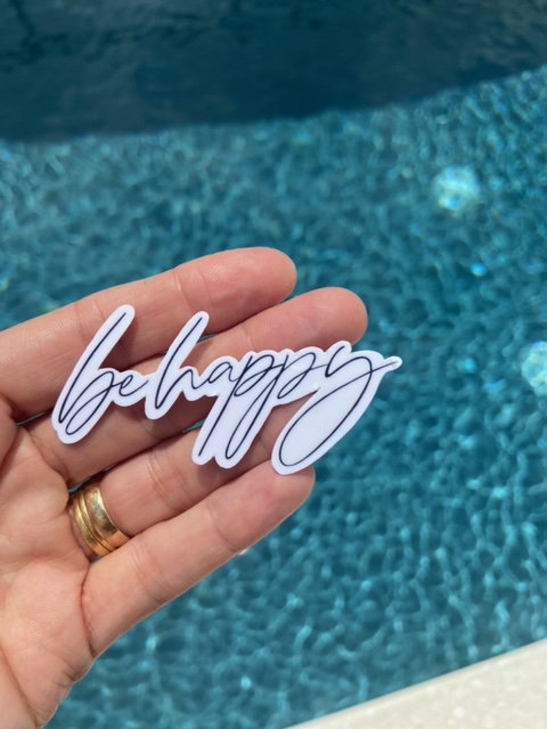 Be Happy Positive Quotes Sticker Laptop Sticker Aesthetic Stickers ...