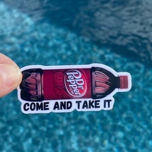 Dr Pepper Sticker, Doctor Pepper Funny Sticker, Laptop Sticker ...