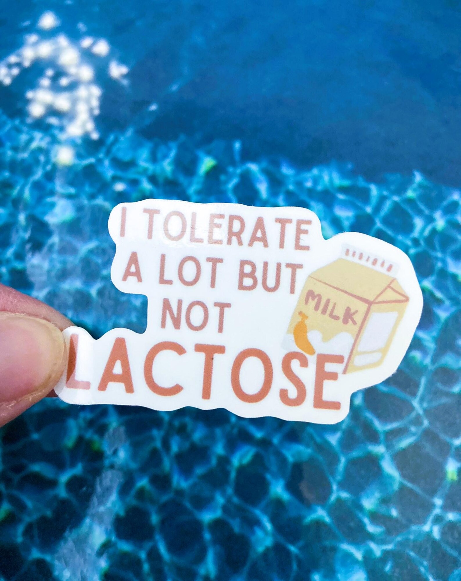Lactose Intolerant Sticker, Funny Sarcasm Laptop Decal - Etsy