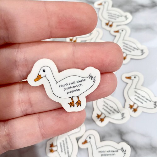 I Think I Will Cause Problems on Purpose Stickers Laptop - Etsy