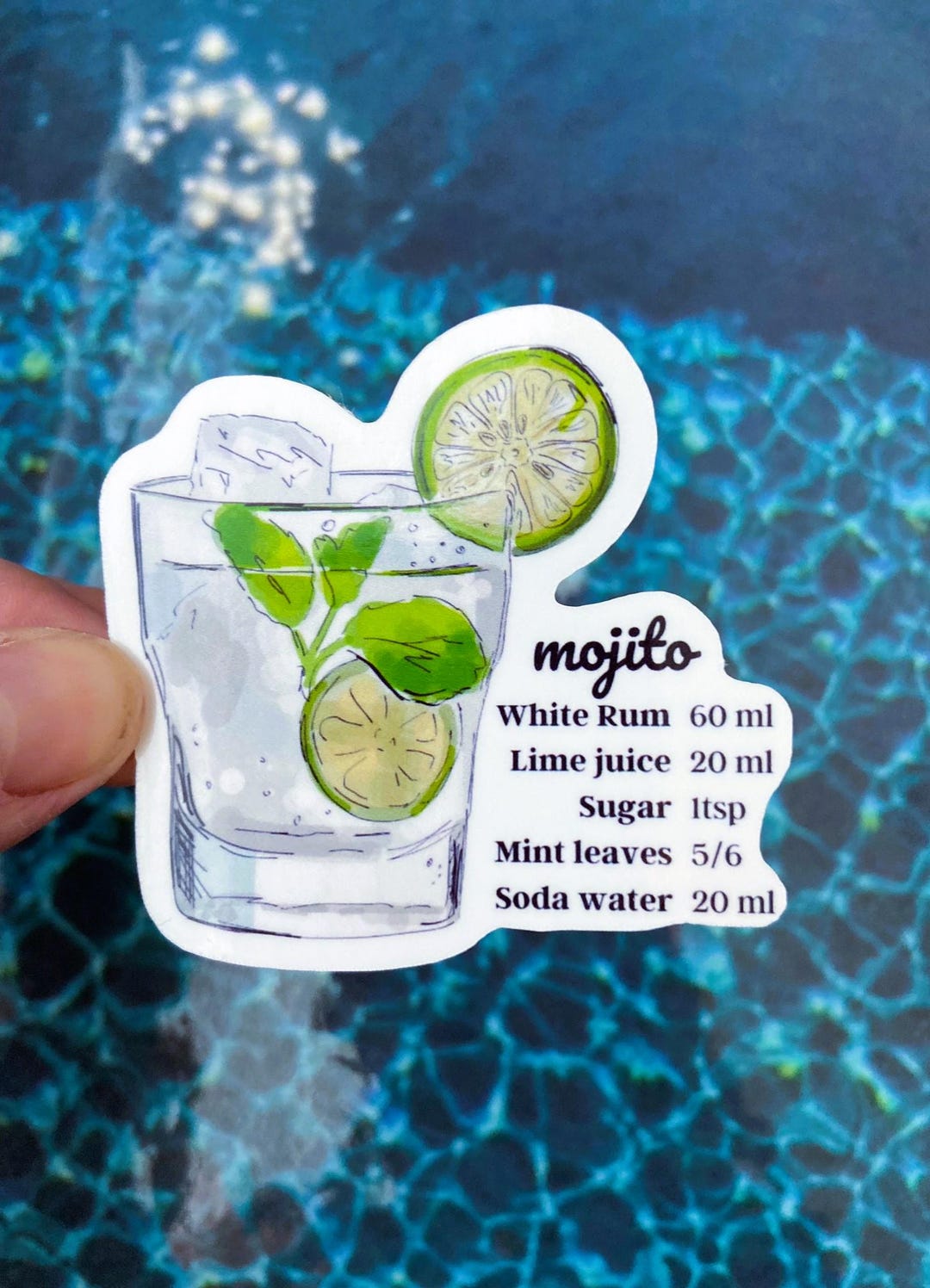 Mojito Sticker , Stickers, Sticker Idea, Sticker Handmade, Sticker ...