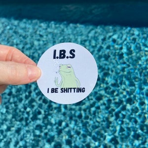 IBS I Be Shitting Sticker / IBS Sticker / Vinyl Sticker / Journaling ...
