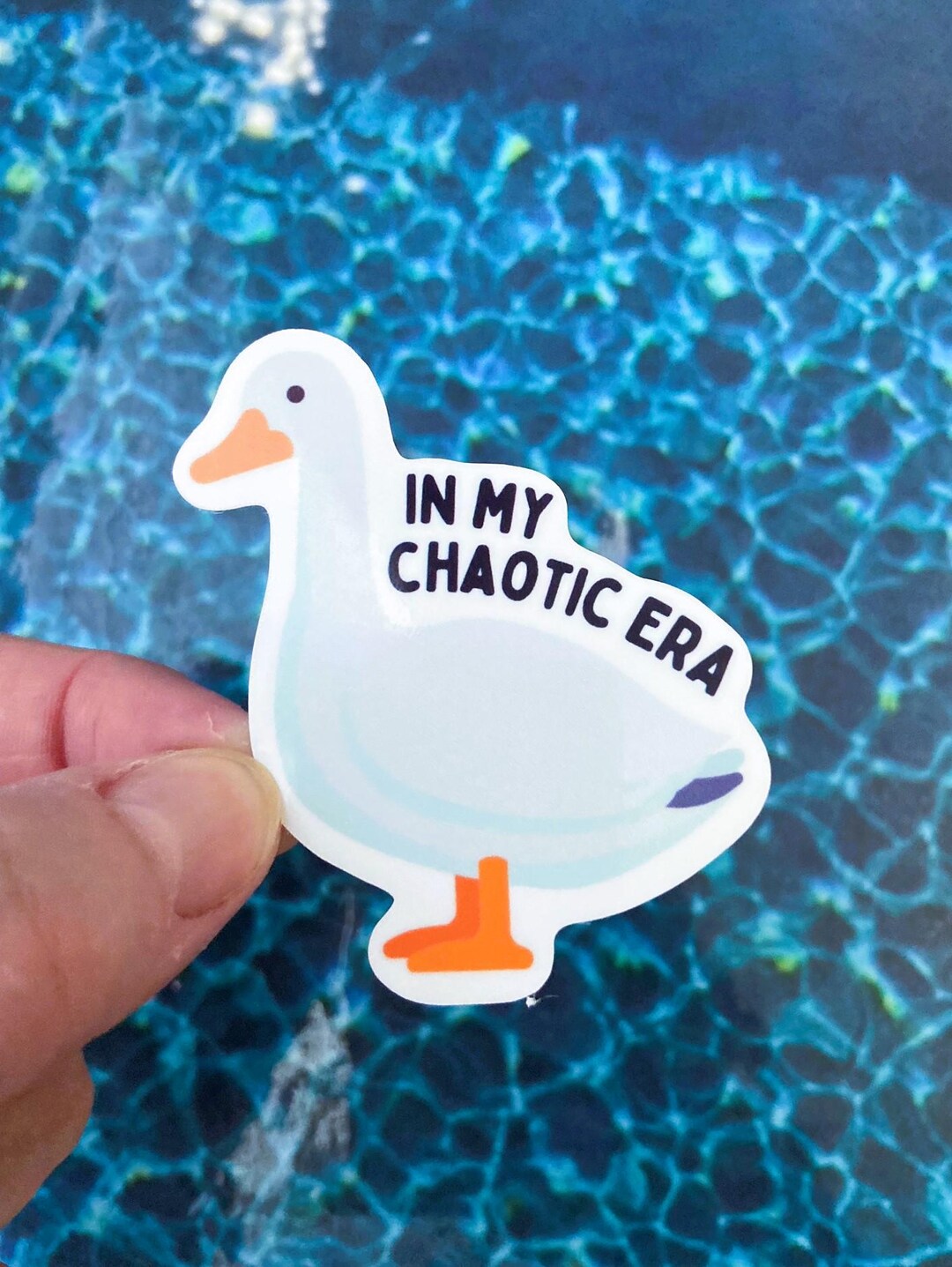 Silly Goose in My Chaotic Era Stickers | Laptop Sticker Goose Sticker ...