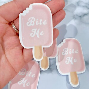 Bite Me Lollipop Sticker Pink Summer Stickers Laptop Stickers Aesthetic ...