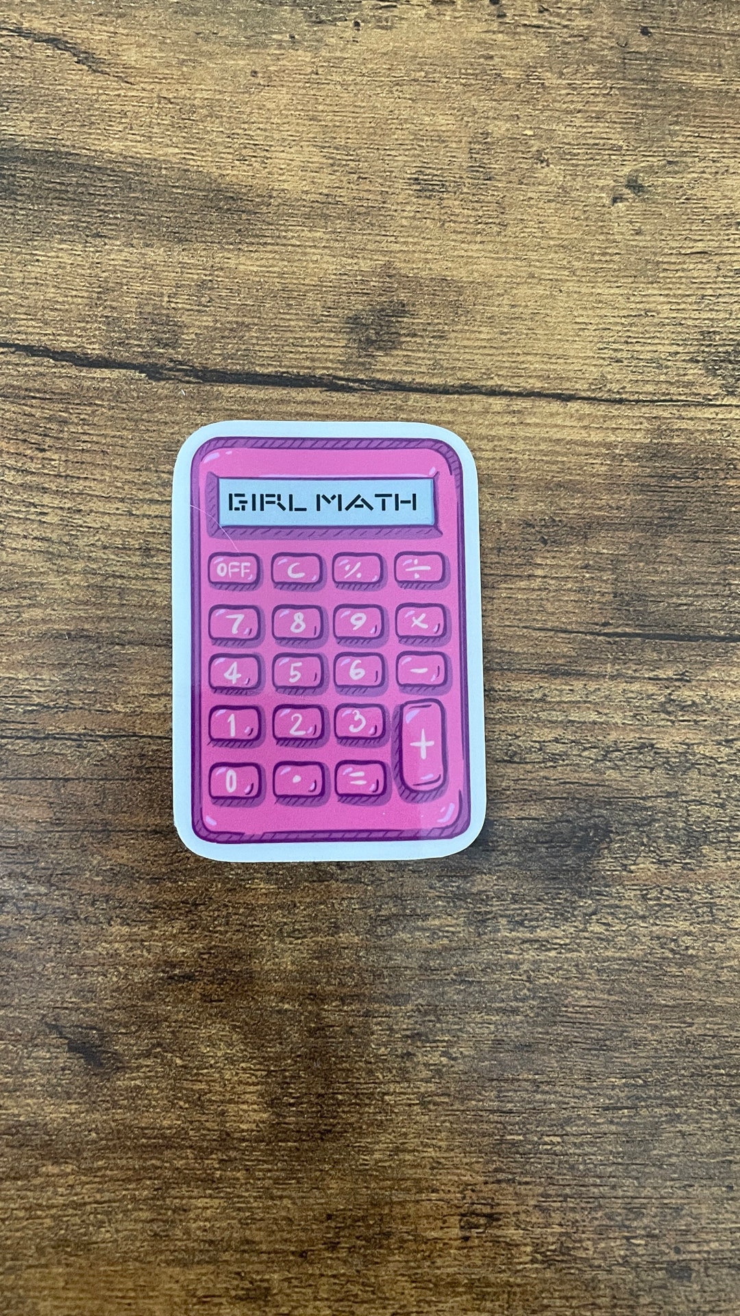 Girl Math Funny Stickers | Laptop Sticker | Water Bottle Sticker ...