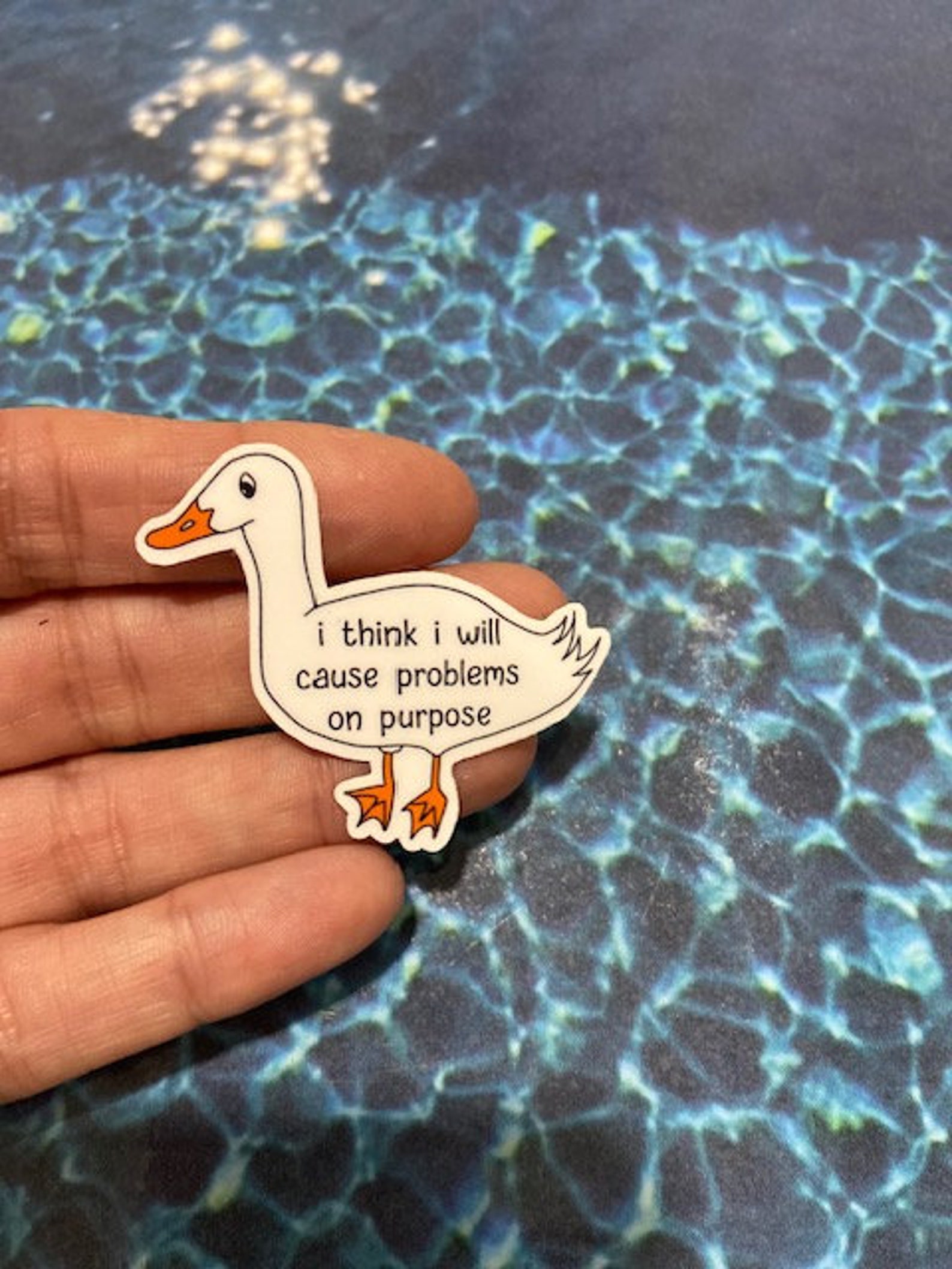 I Think I Will Cause Problems on Purpose Stickers Laptop Sticker ...