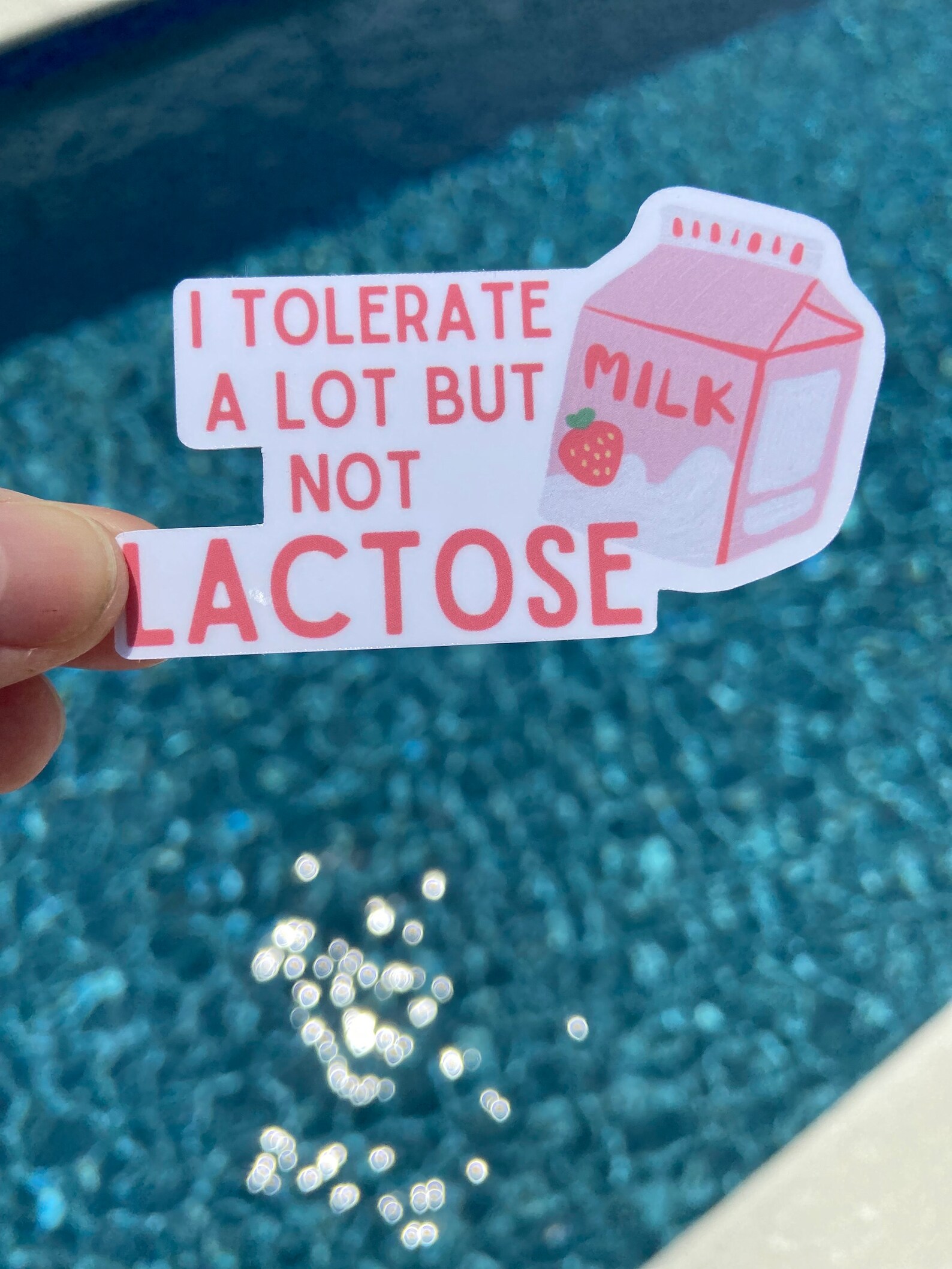 Lactose Intolerant Sticker, Funny Sarcasm Laptop Decal - Etsy