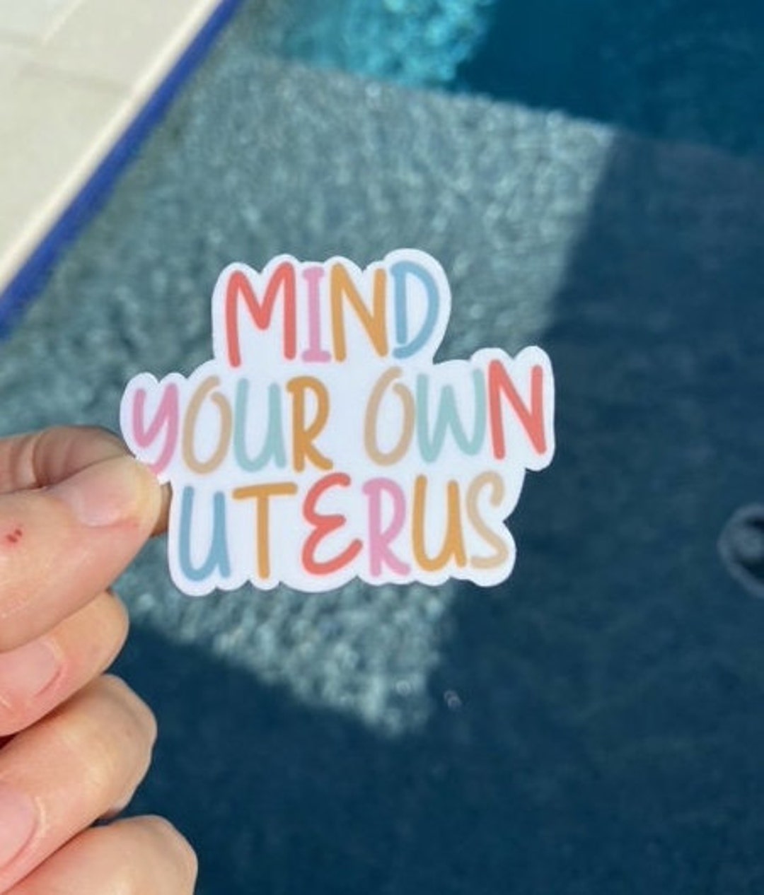 Mind Your Own Stickers, Abortion Rights Stickers for Water Bottle ...
