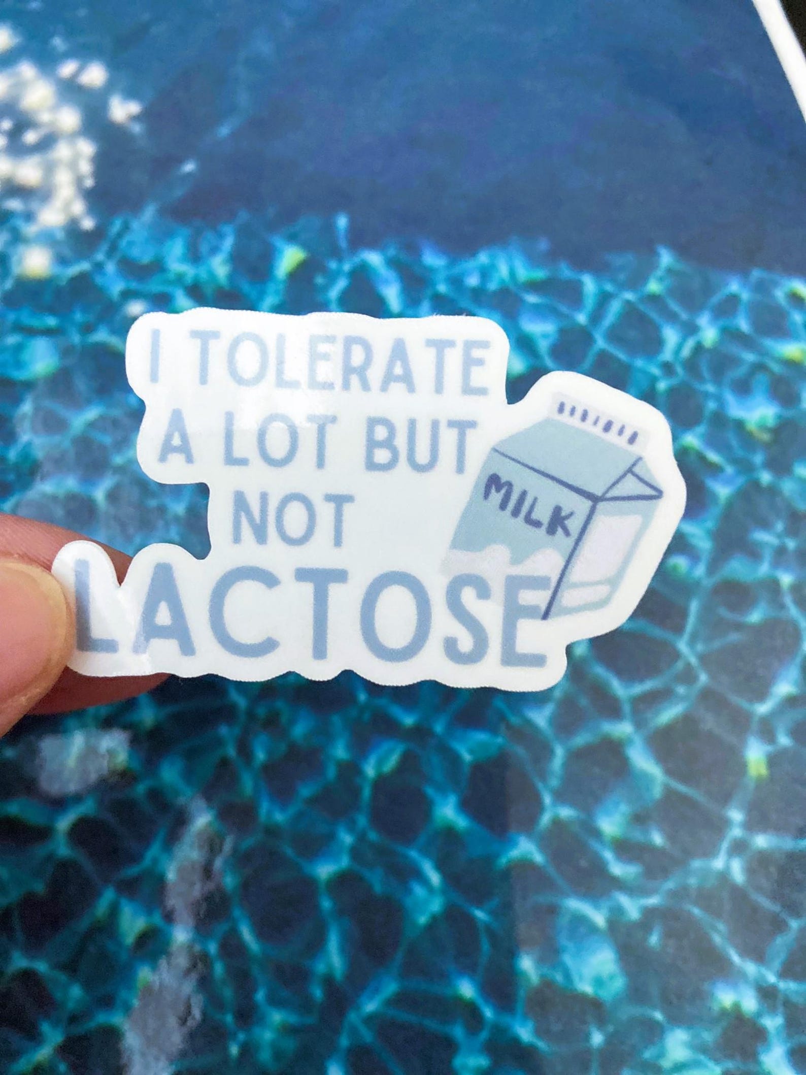 Lactose Intolerant Sticker, Funny Sarcasm Laptop Decal - Etsy