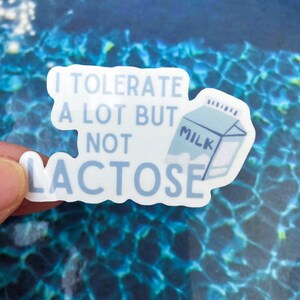 Lactose Intolerant Laptop Stickers, Funny Stickers, Sarcasm Laptop ...