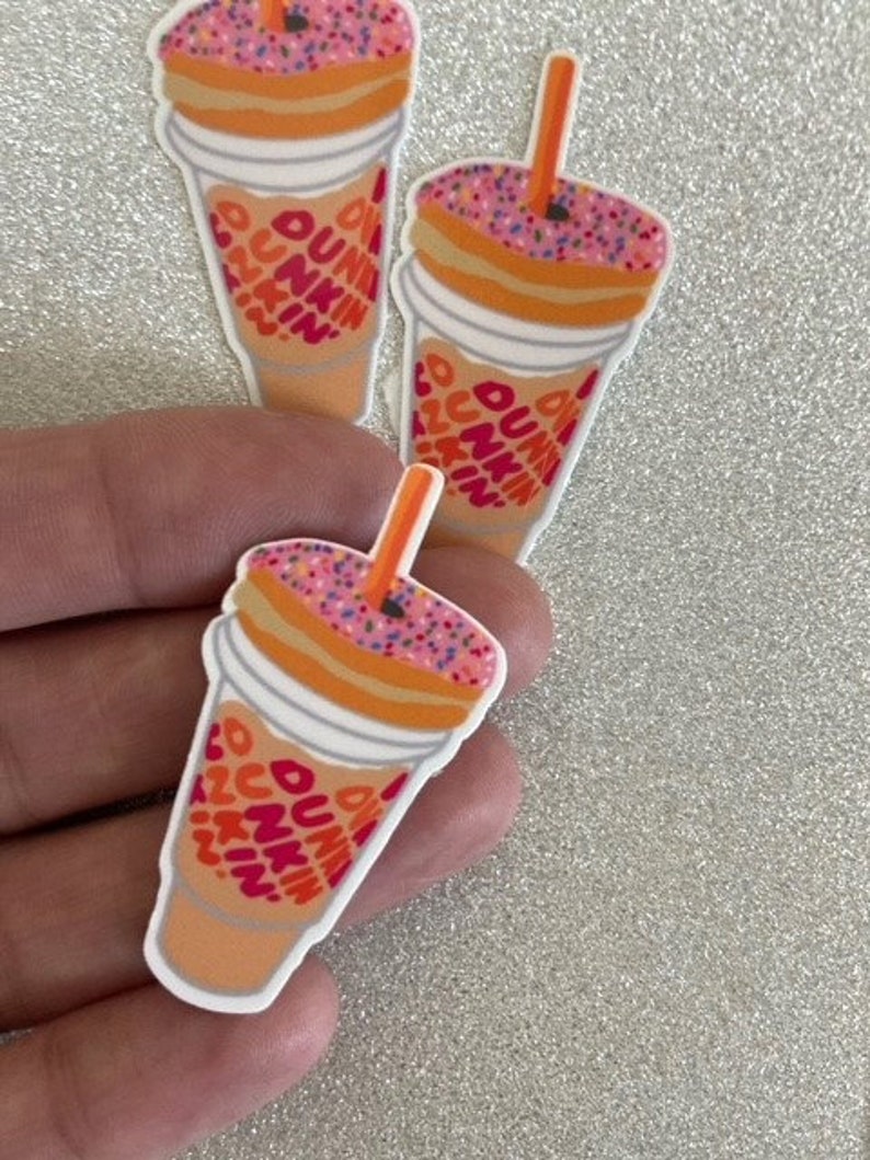 Dunkin Donut Drink Sticker Laptop Sticker Waterbottle - Etsy