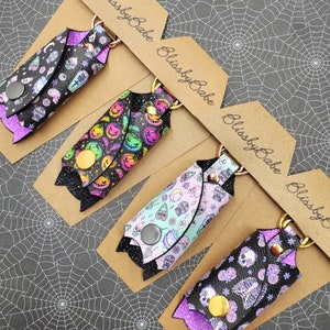 Bat Keychain, Halloween Key Fob, Bat Wing Accessory, Key Keeper, Spooky ...