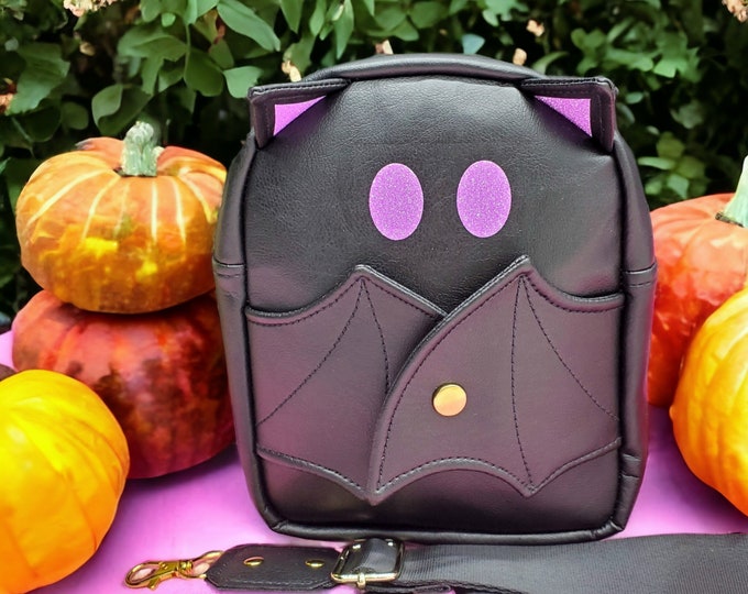 Bat Mini Backpack, Goth Backpack, Bat Purse, Crossbody Sling ...