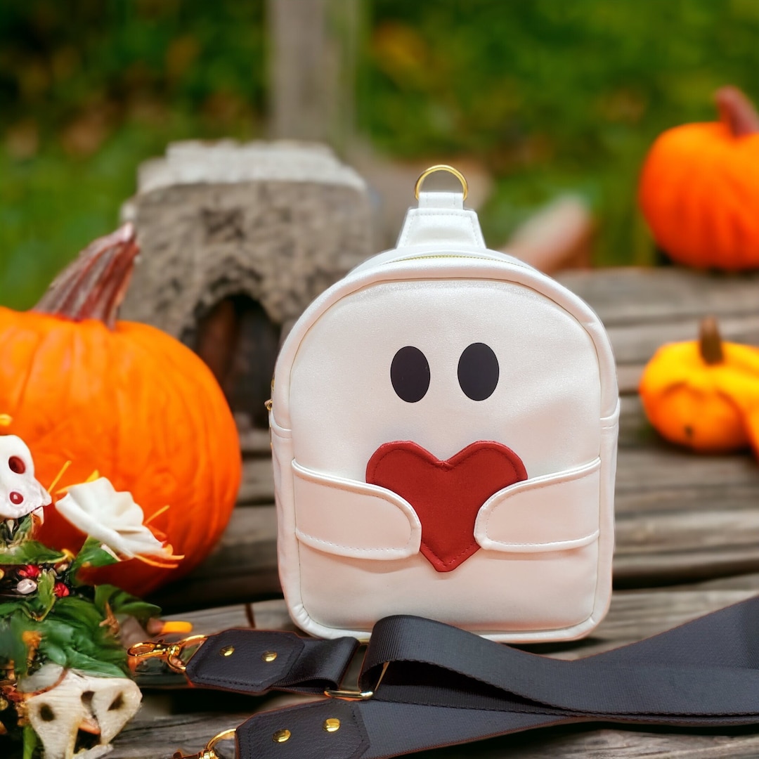 Ghost Mini Backpack, Goth Bag, Ghost Bag, Sling Backpack, Convertible ...