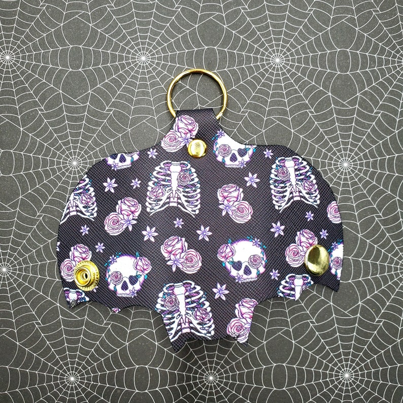 Bat Keychain Halloween Key Fob Bat Wing Accessory Key - Etsy